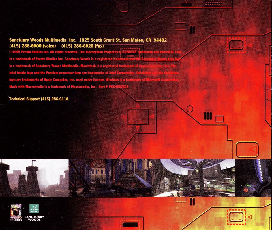 The Journeyman Project 2: Buried in Time cover or packaging material ...