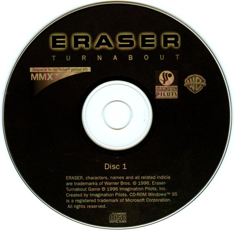 Eraser: Turnabout cover or packaging material - MobyGames