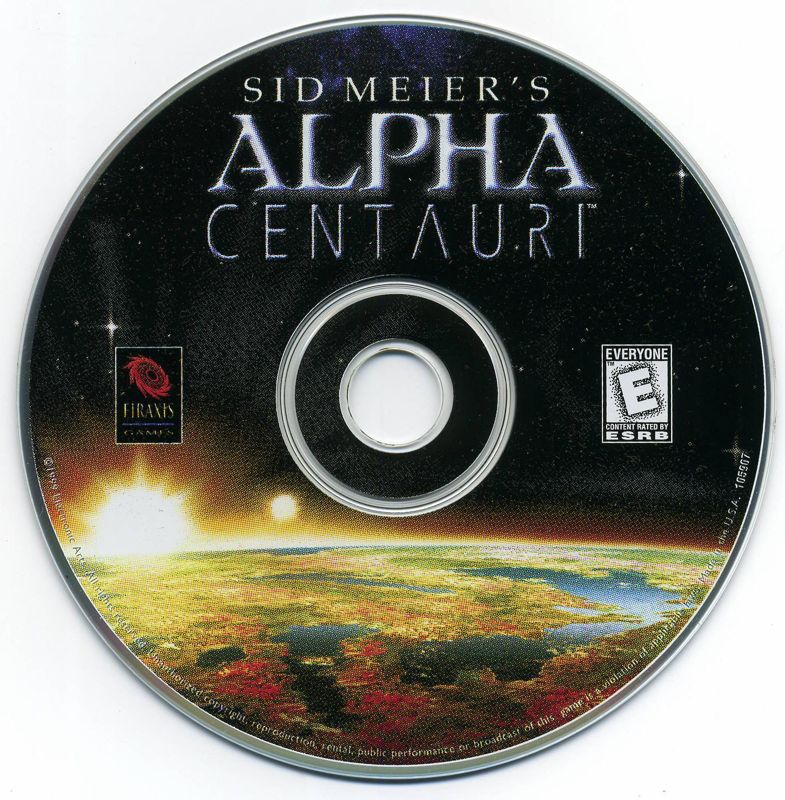 Sid Meier's Alpha Centauri cover or packaging material - MobyGames