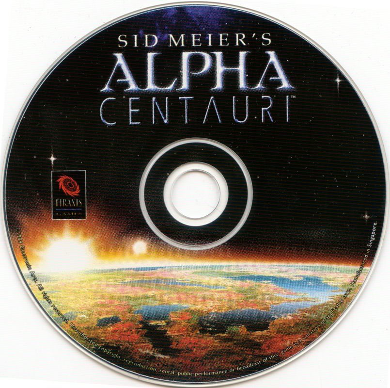 Sid Meier's Alpha Centauri cover or packaging material - MobyGames