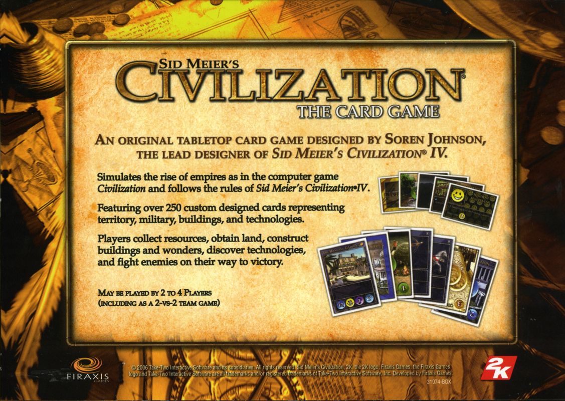 Sid Meier's Civilization Chronicles cover or packaging material - MobyGames