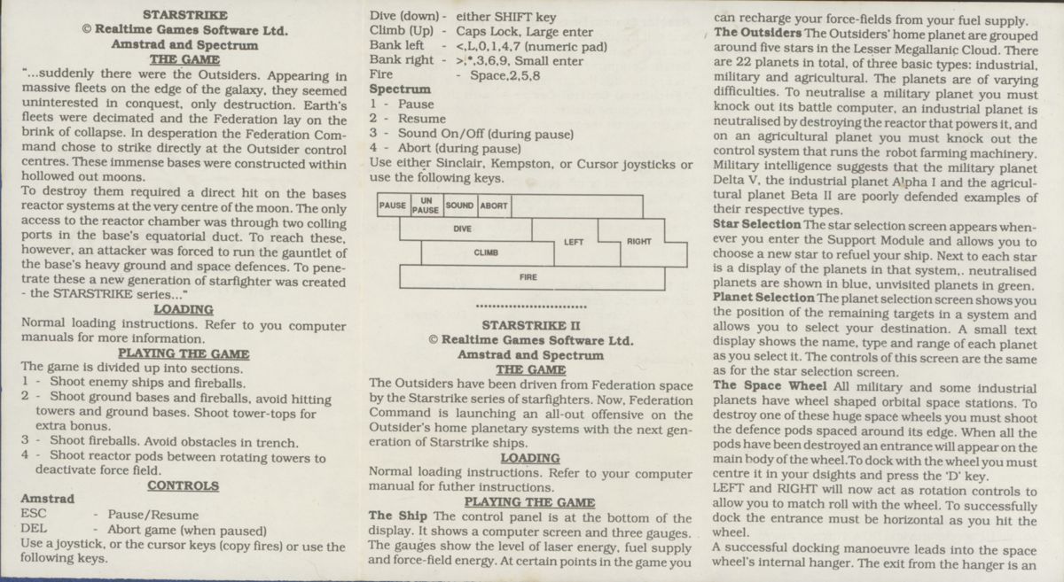 Starstrike I & II cover or packaging material - MobyGames