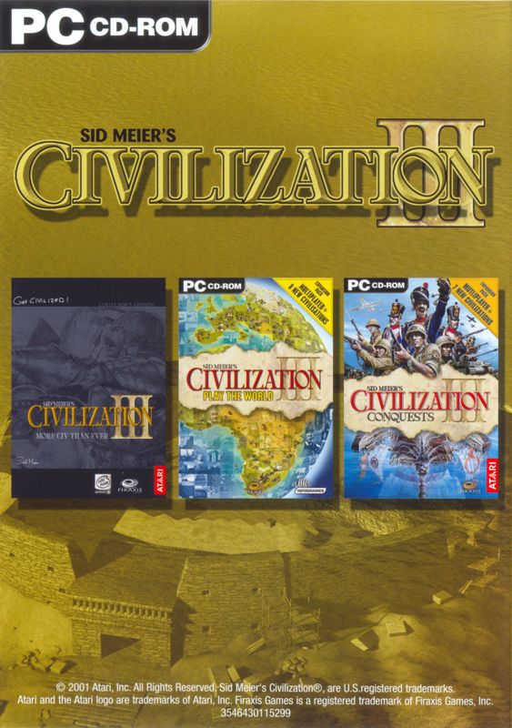 Sid Meier's Civilization III: Complete cover or packaging material ...