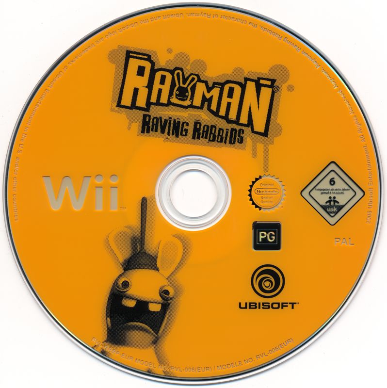 Rayman: Raving Rabbids cover or packaging material - MobyGames