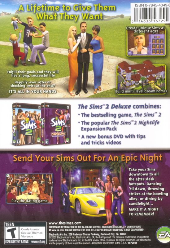 The Sims 2: Deluxe cover or packaging material - MobyGames