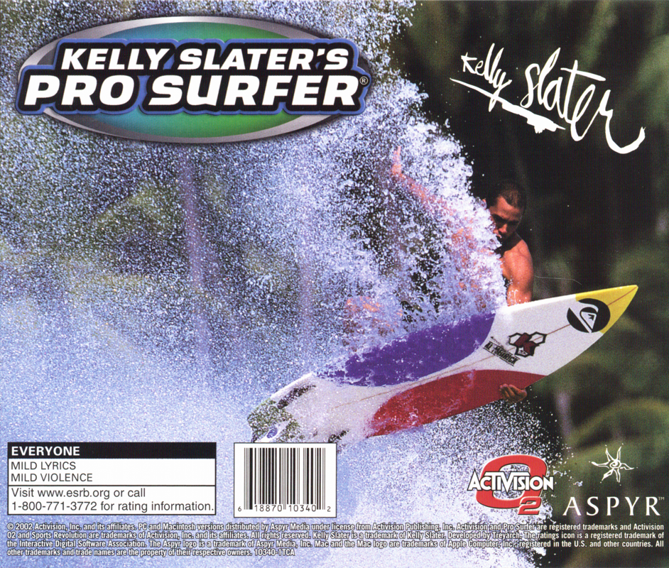 Kelly Slater's Pro Surfer cover or packaging material - MobyGames