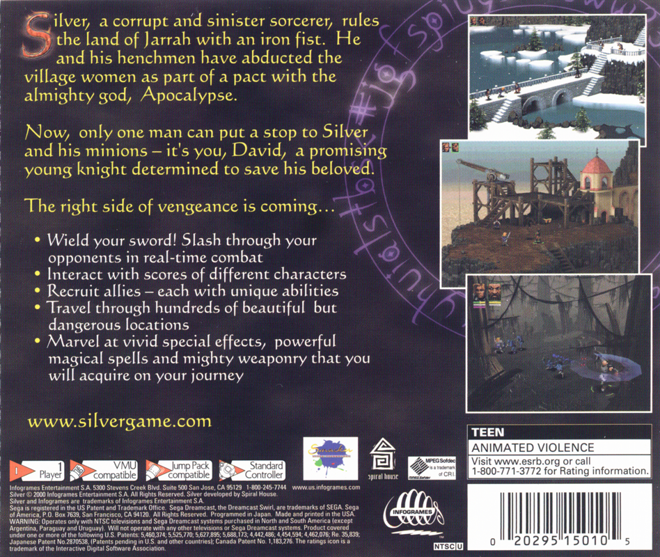 Silver cover or packaging material - MobyGames