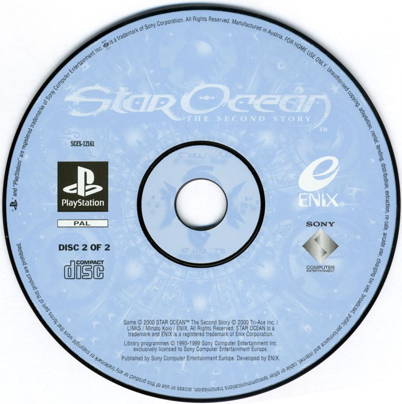 Star Ocean: The Second Story cover or packaging material - MobyGames