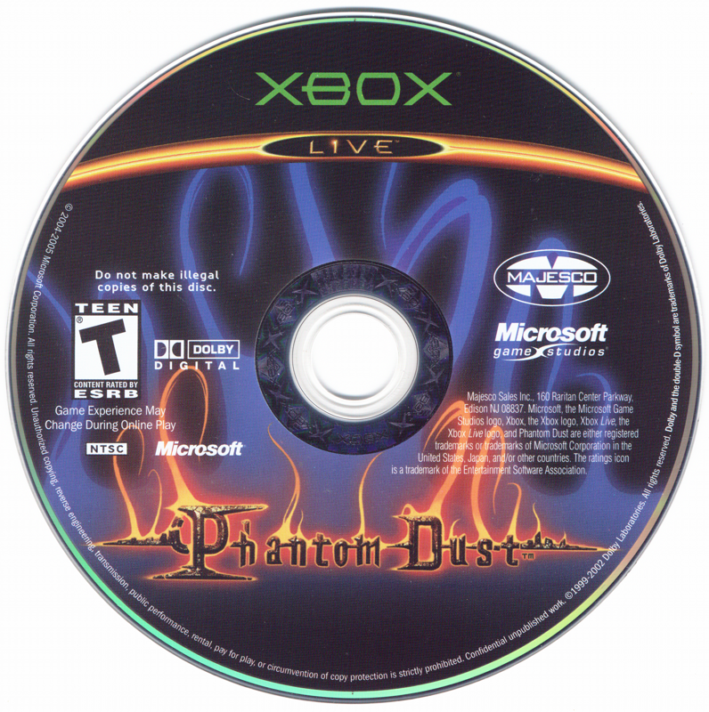 Phantom Dust cover or packaging material - MobyGames