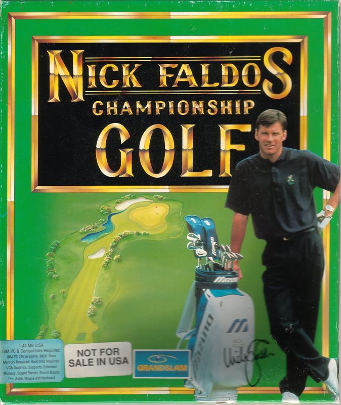 Nick Faldo's Championship Golf cover or packaging material - MobyGames
