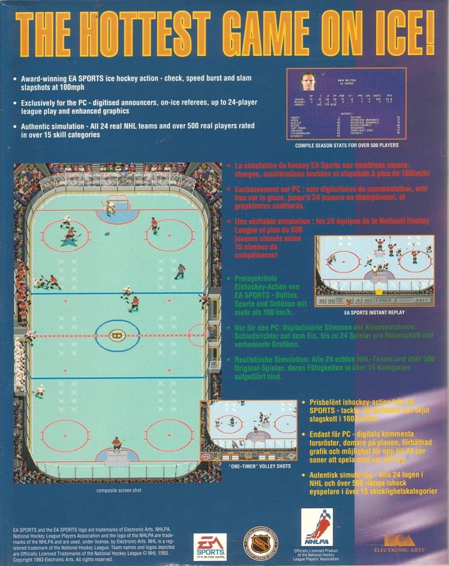 NHL Hockey cover or packaging material - MobyGames