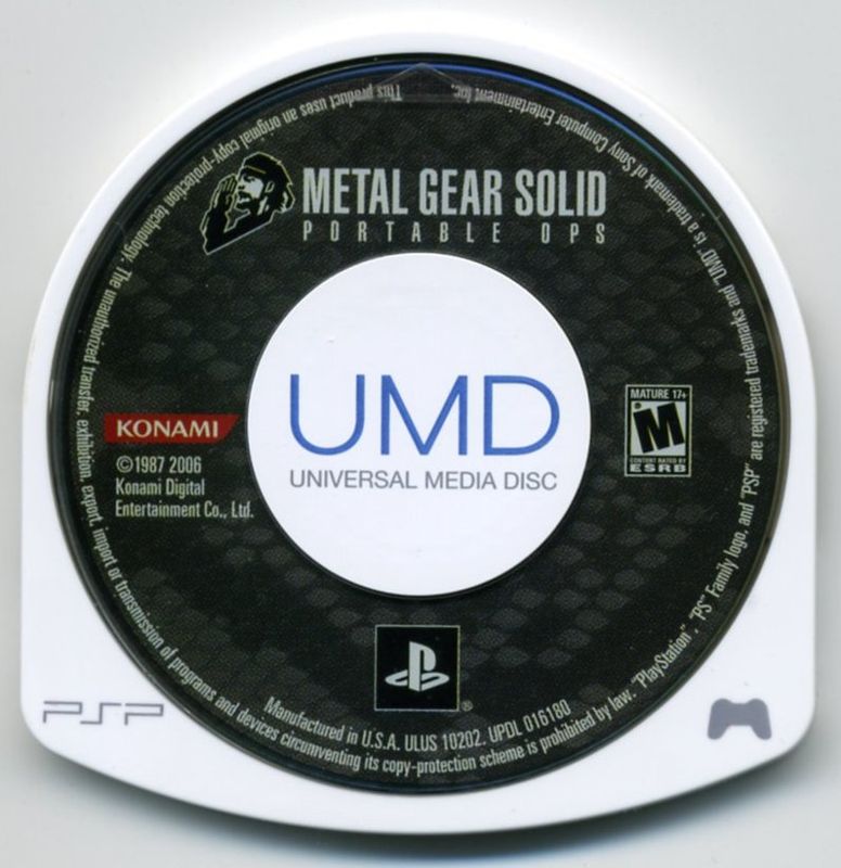 Metal Gear Solid: Portable Ops cover or packaging material - MobyGames