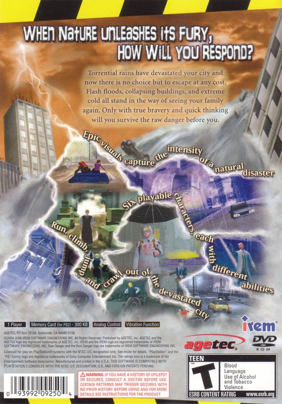 Raw Danger! cover or packaging material - MobyGames