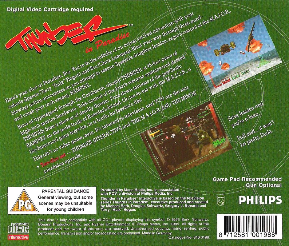Thunder in Paradise Interactive cover or packaging material - MobyGames