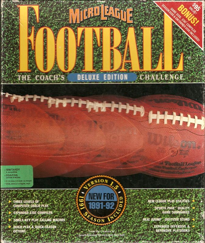 MicroLeague Football: The Coach's Challenge - Deluxe Edition (1993 ...