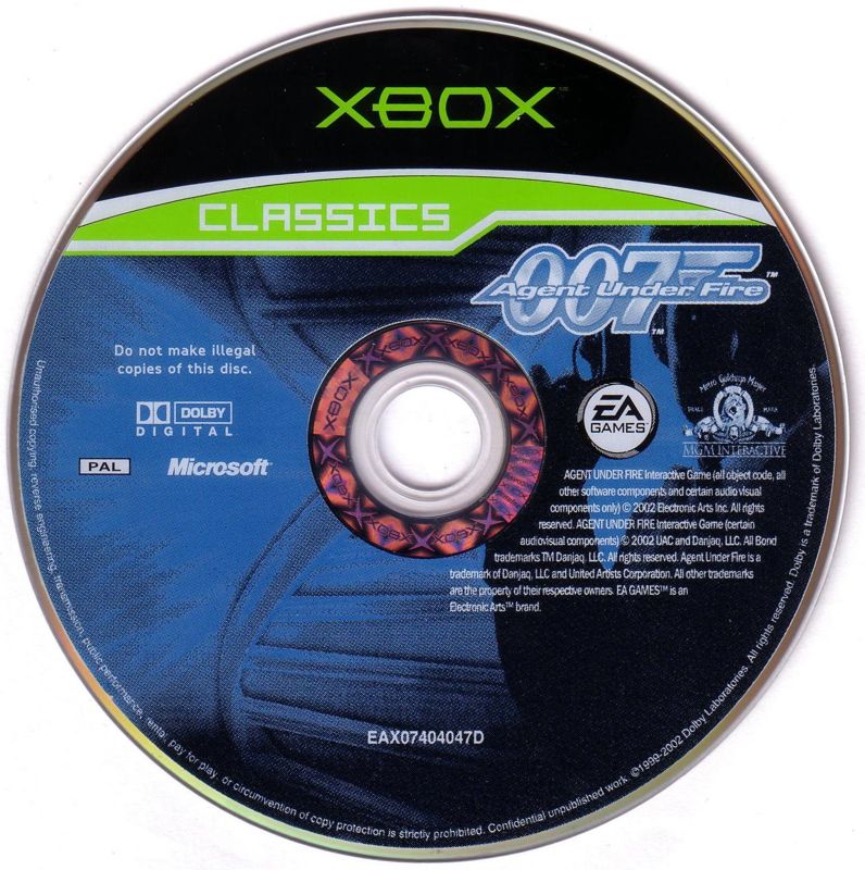 007: Agent Under Fire cover or packaging material - MobyGames