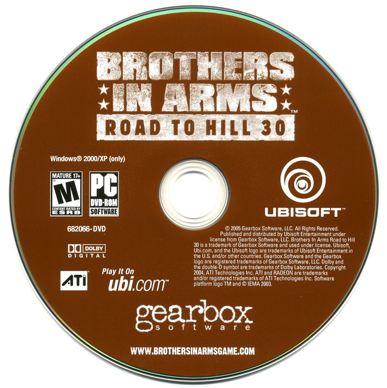 Brothers in Arms: Road to Hill 30 cover or packaging material - MobyGames
