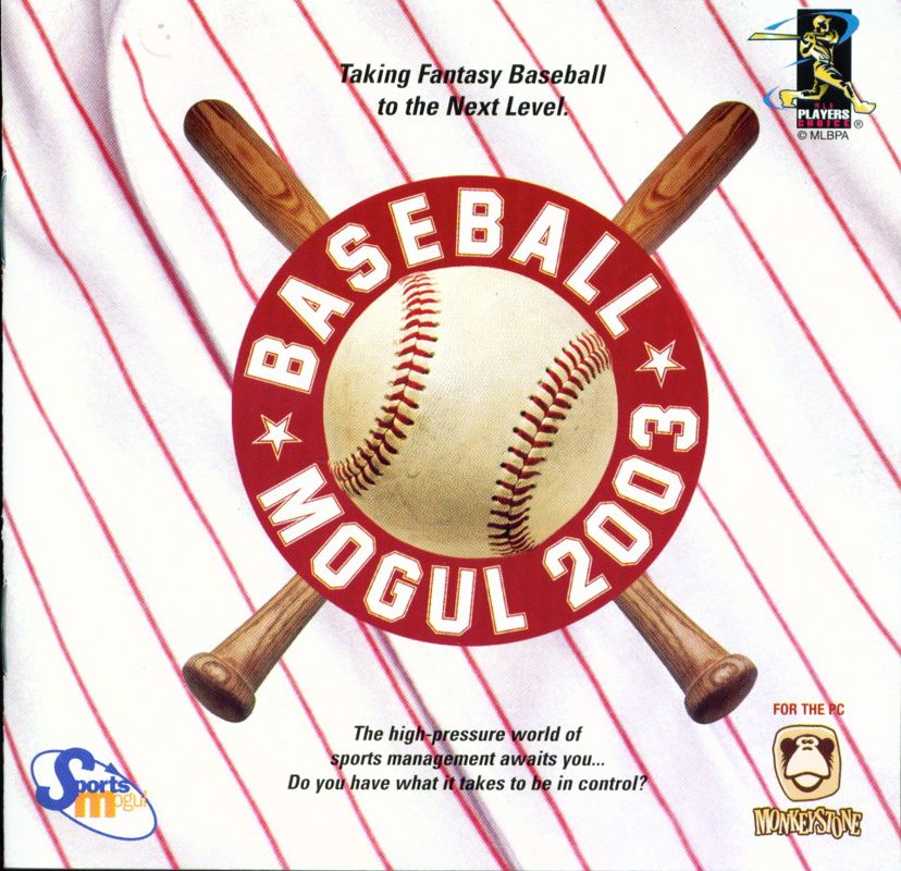 Baseball Mogul 2003 cover or packaging material - MobyGames