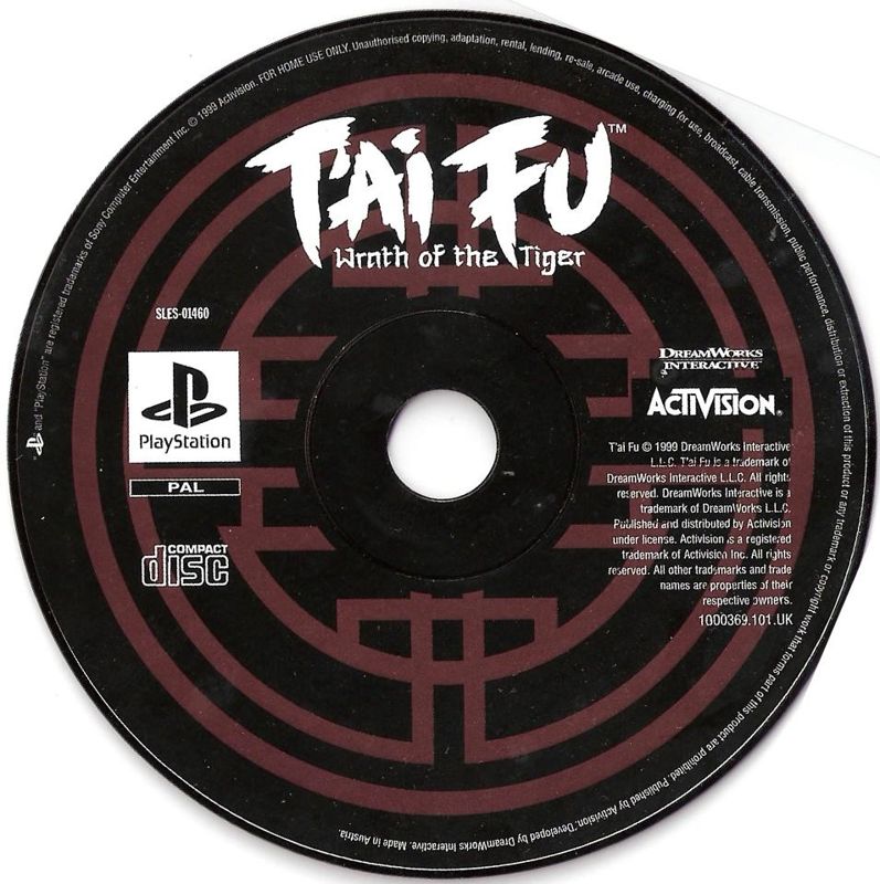 T'ai Fu: Wrath of the Tiger cover or packaging material - MobyGames