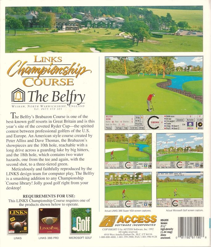 Links: Championship Course - The Belfry cover or packaging material ...
