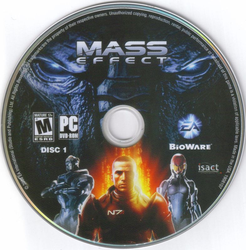 Mass Effect cover or packaging material - MobyGames