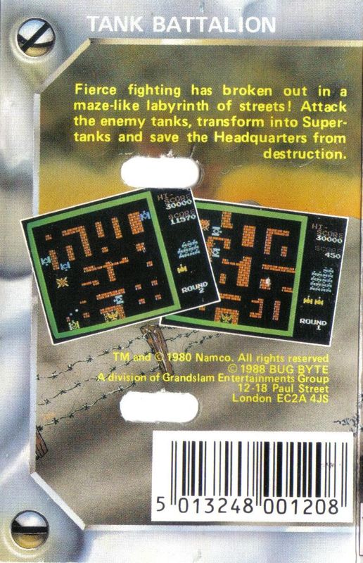 Tank Battalion cover or packaging material - MobyGames