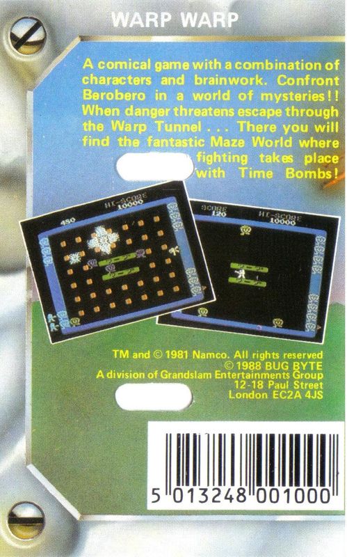 Warp Warp cover or packaging material - MobyGames