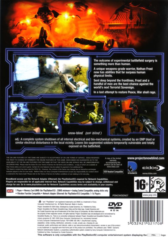 Project: Snowblind cover or packaging material - MobyGames