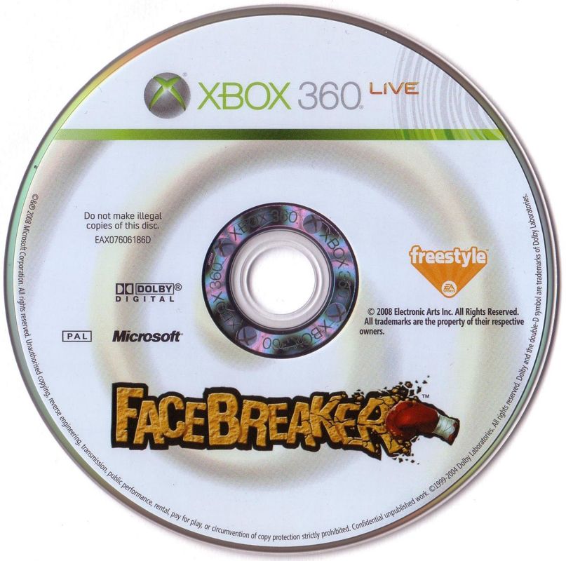 Facebreaker cover or packaging material - MobyGames