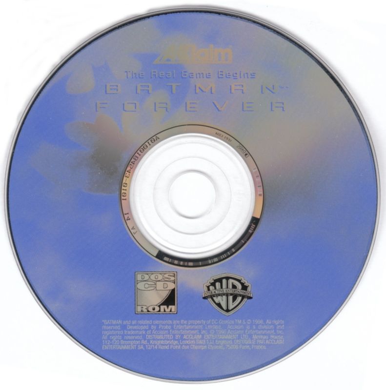 Batman Forever cover or packaging material - MobyGames