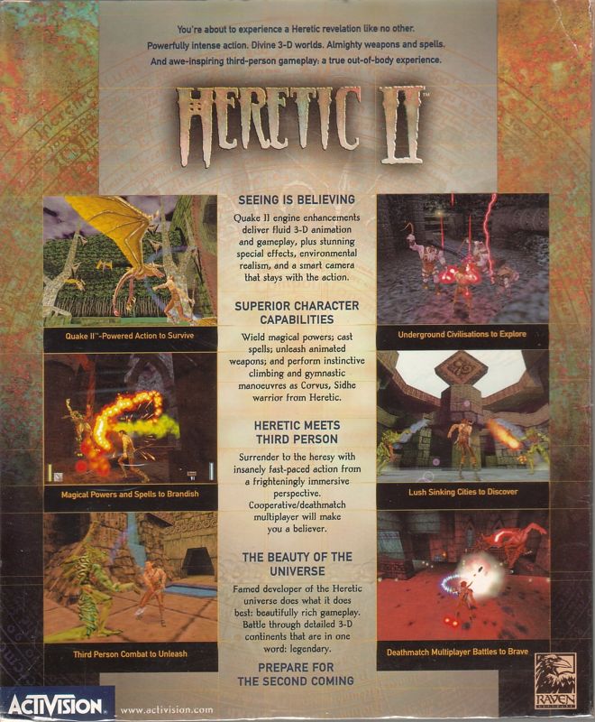 Heretic II cover or packaging material - MobyGames