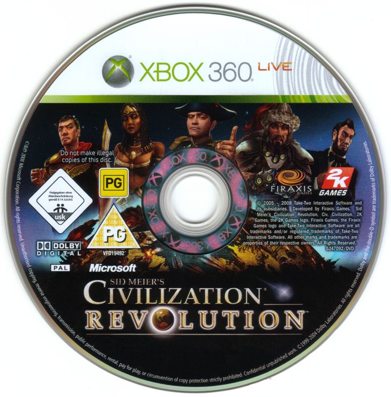 Sid Meier's Civilization: Revolution cover or packaging material ...