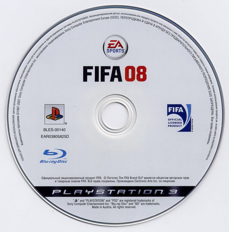 FIFA Soccer 08 cover or packaging material - MobyGames