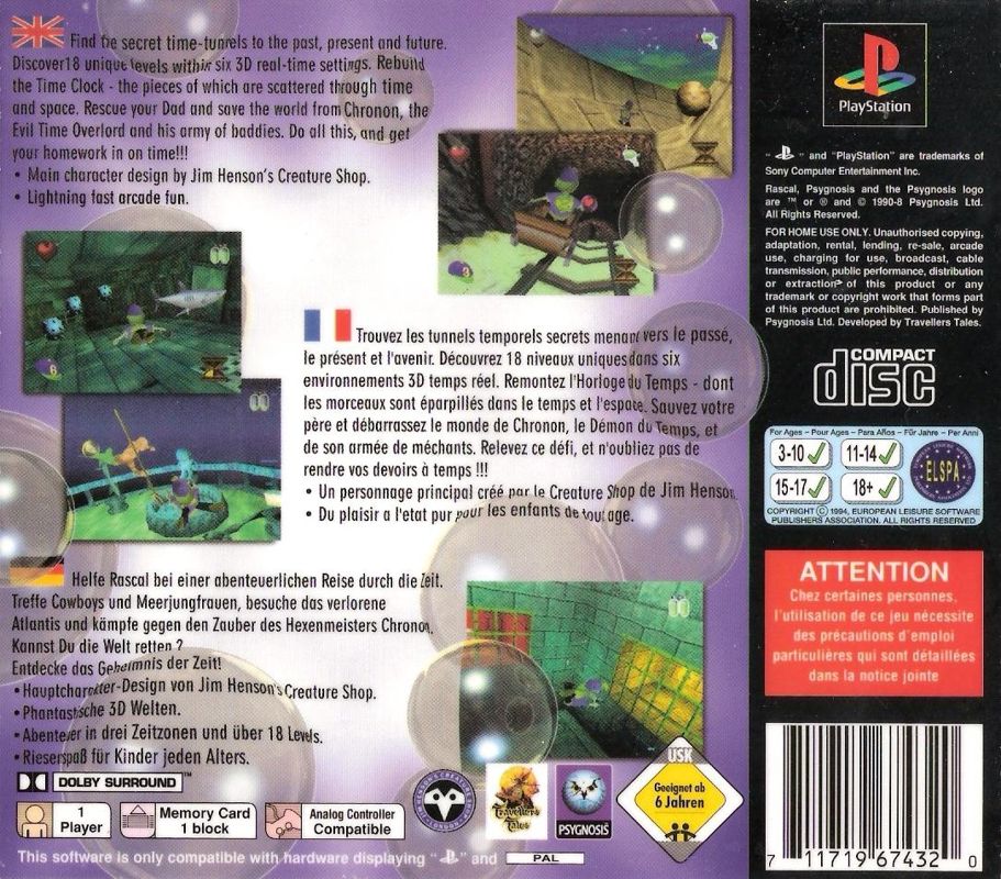 Rascal cover or packaging material - MobyGames