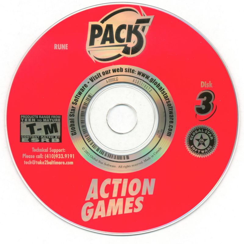 Pack 5 Action Games cover or packaging material - MobyGames