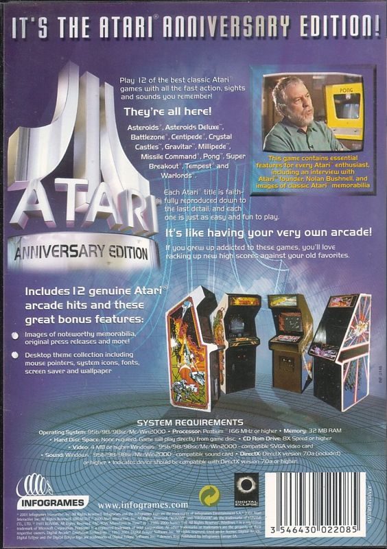 Atari: Anniversary Edition cover or packaging material - MobyGames