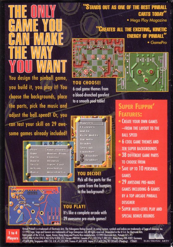 Virtual Pinball cover or packaging material - MobyGames