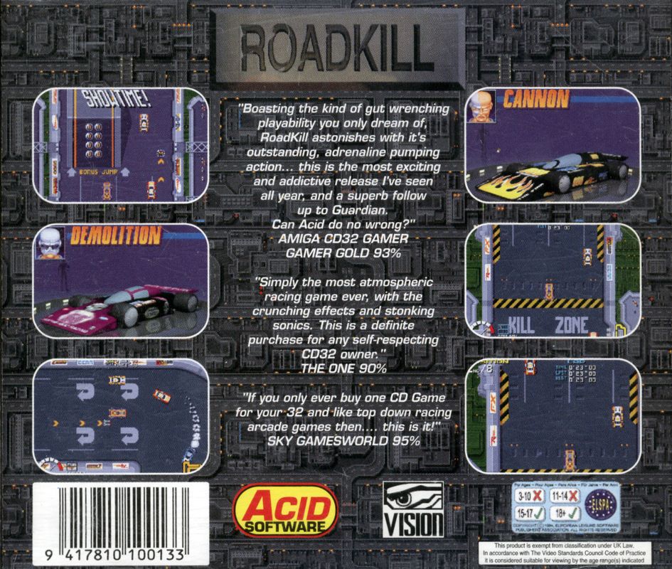 Roadkill cover or packaging material - MobyGames