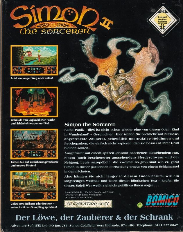 Simon the Sorcerer I & II cover or packaging material - MobyGames