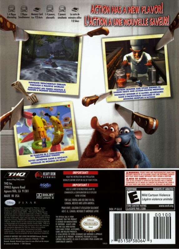 Disney•Pixar Ratatouille cover or packaging material - MobyGames