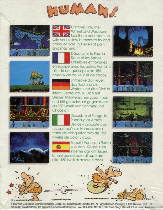 Humans 1 and 2 cover or packaging material - MobyGames