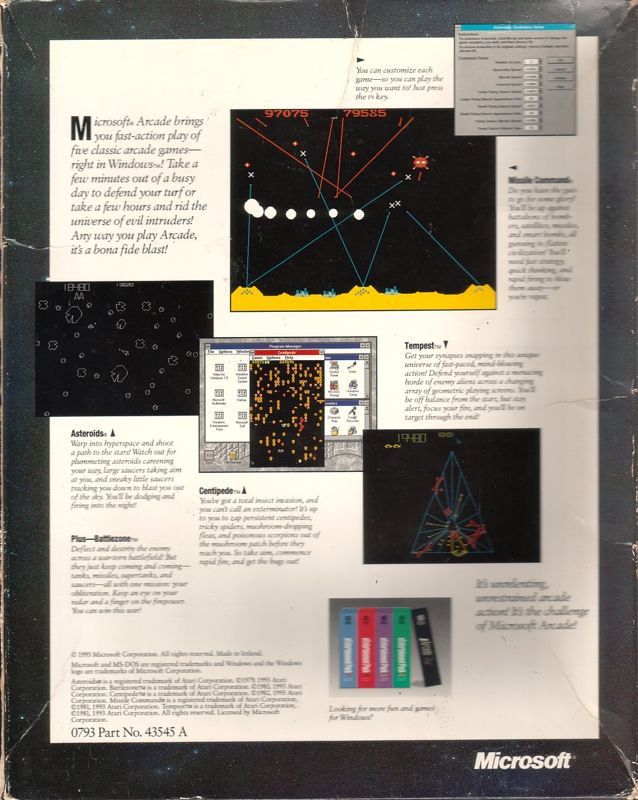 Microsoft Arcade cover or packaging material - MobyGames