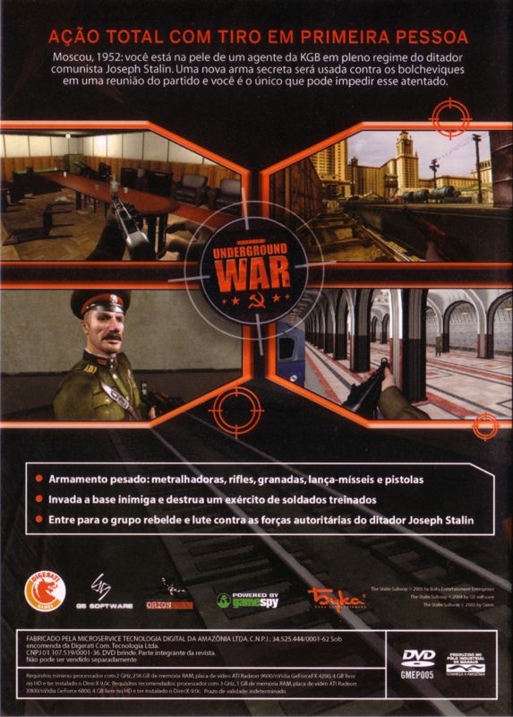 The Stalin Subway cover or packaging material - MobyGames