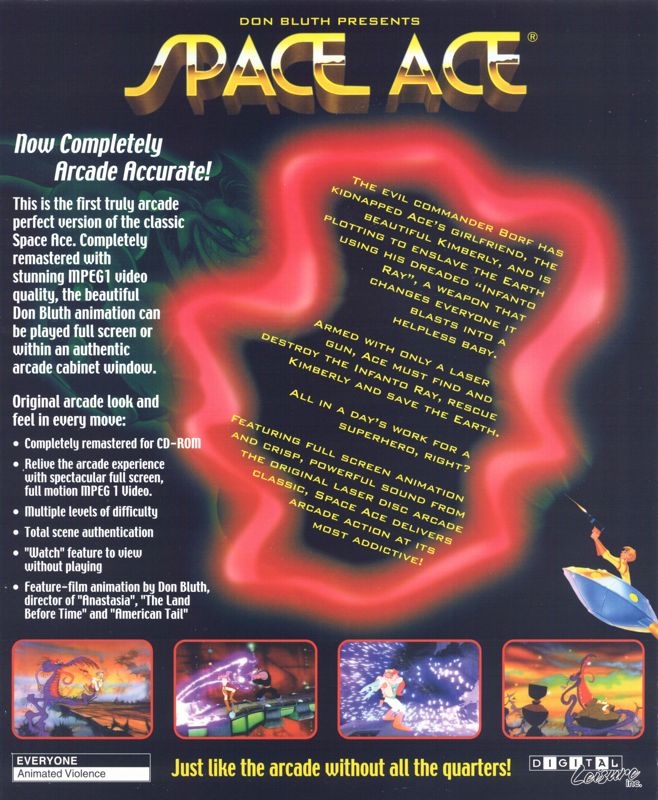 Space Ace cover or packaging material - MobyGames