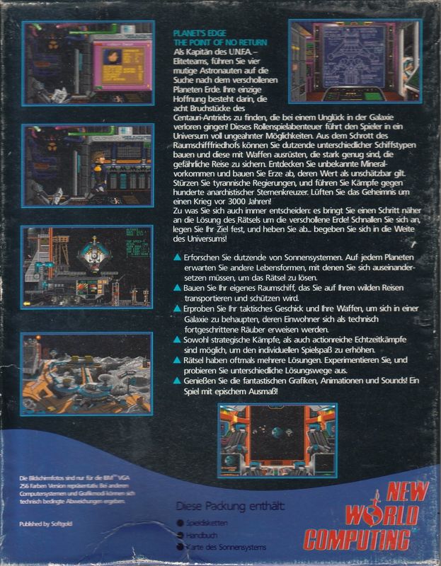 Planet's Edge: The Point of no Return cover or packaging material ...