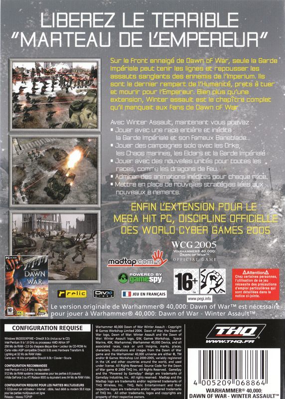 Warhammer 40,000: Dawn of War - Winter Assault cover or packaging ...