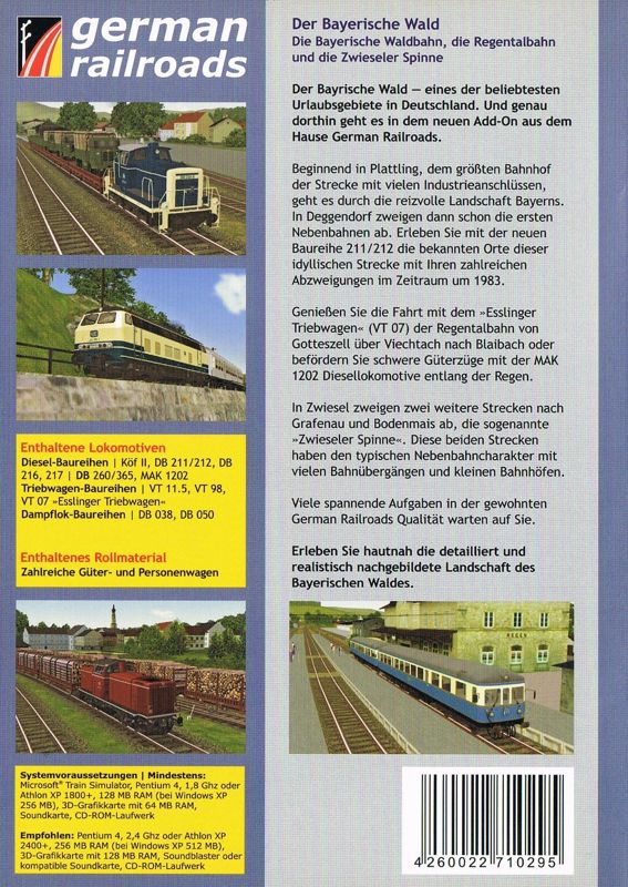 German Railroads: Volume 7 - Der Bayerische Wald cover or packaging ...