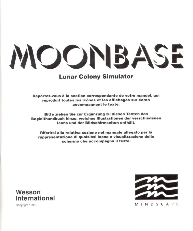 Moonbase cover or packaging material - MobyGames