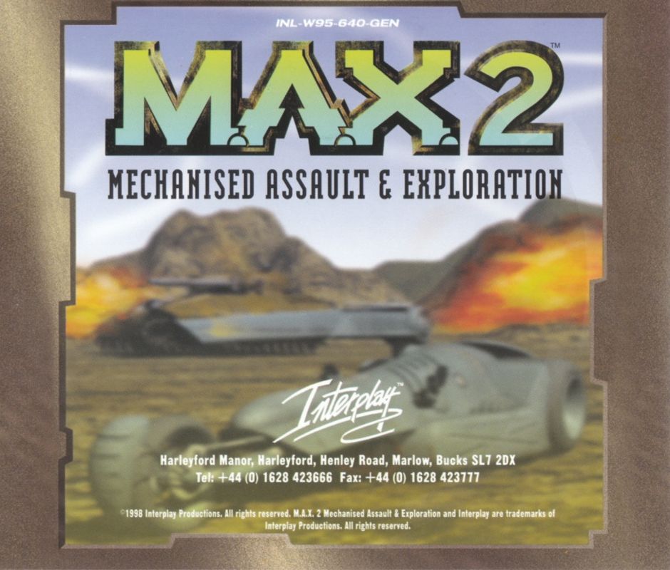 M.A.X. 2: Mechanized Assault & Exploration cover or packaging material - MobyGames