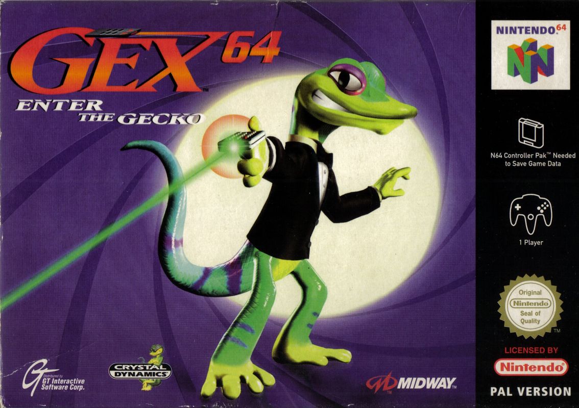 Gex: Enter the Gecko cover or packaging material - MobyGames